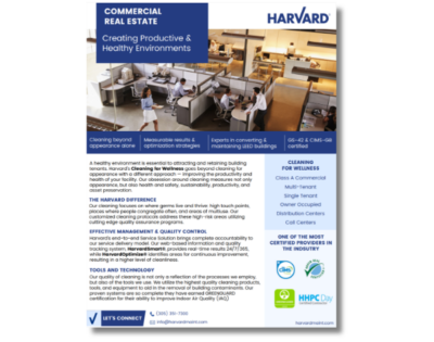 Janitorial Services for Commercial Real Estate - Harvard