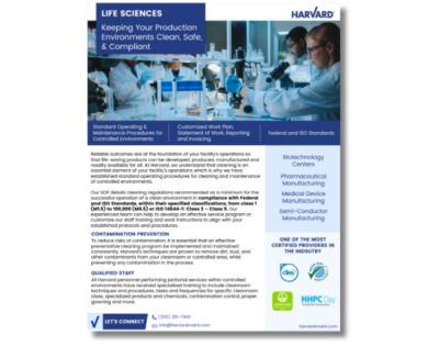 Life Sciences | Harvard Maintenance Commercial Cleaning